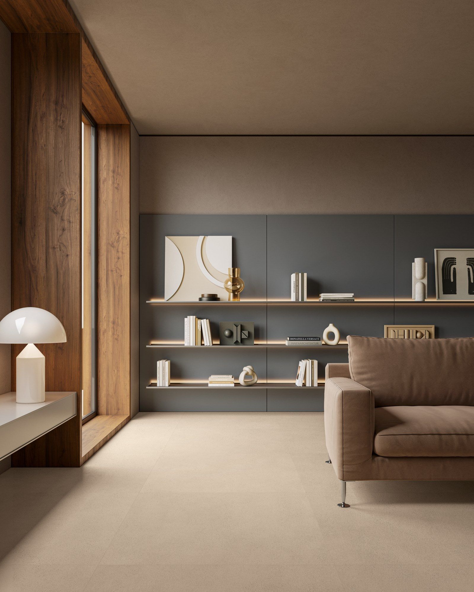 SABLE BEIGE Indoor/outdoor antibacterial wall/floor tiles with concrete ...