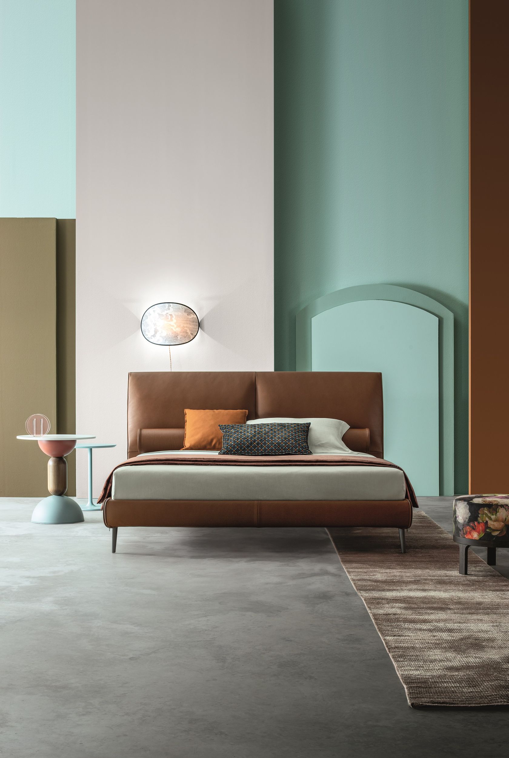 SAIL Double bed with upholstered headboard By Twils | design Palomba ...