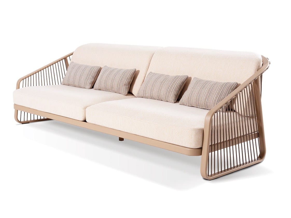 SALLY 4 seater fabric garden sofa with removable cover By Coro | design ...