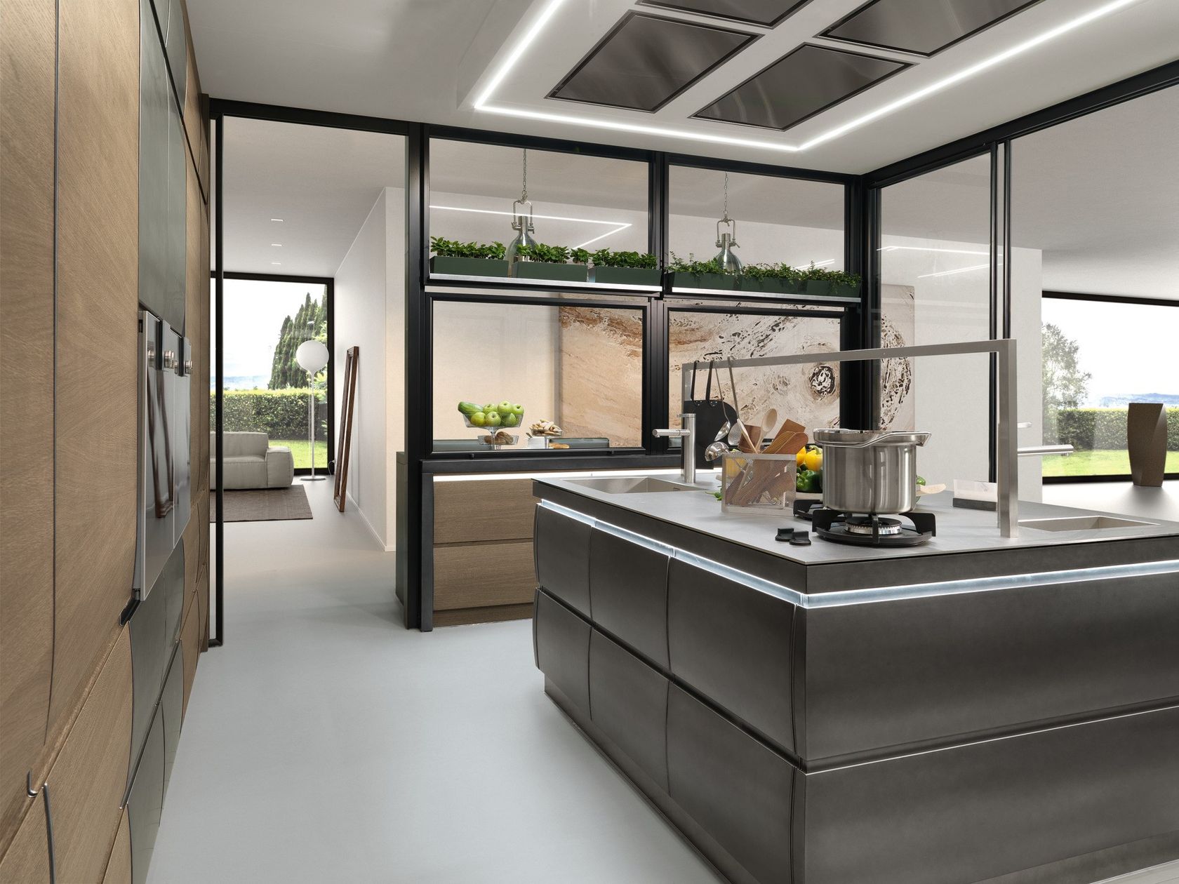 CHRONOS | Kitchen with island By L'Ottocento design Samuele Mazza