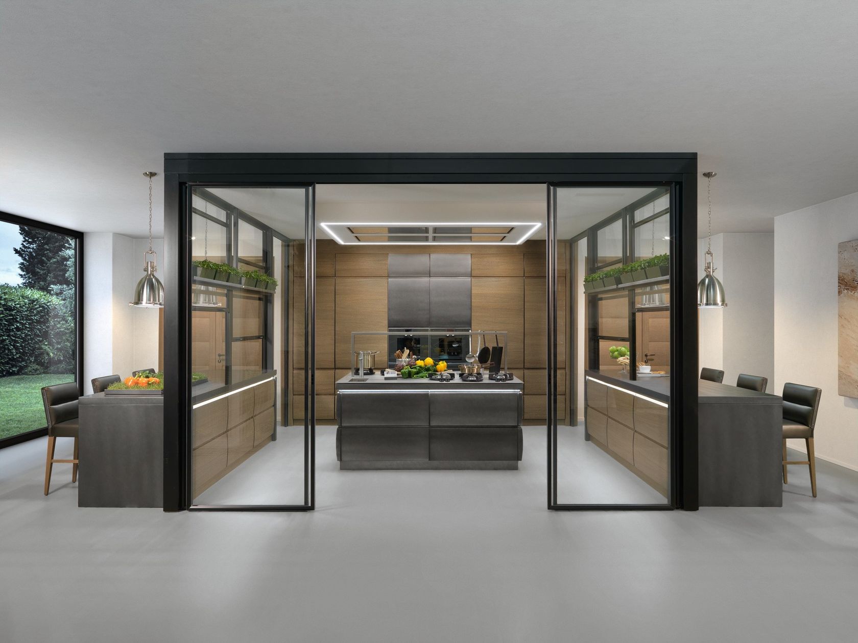 CHRONOS | Kitchen with island By L'Ottocento design Samuele Mazza