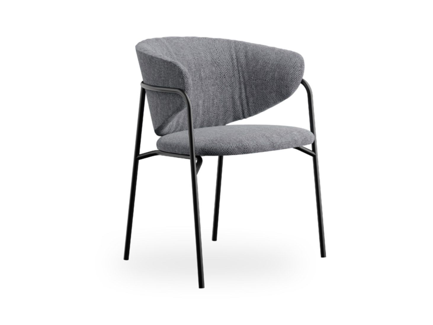 SAMURAI Upholstered fabric chair with armrests By ROSSIN | design ...