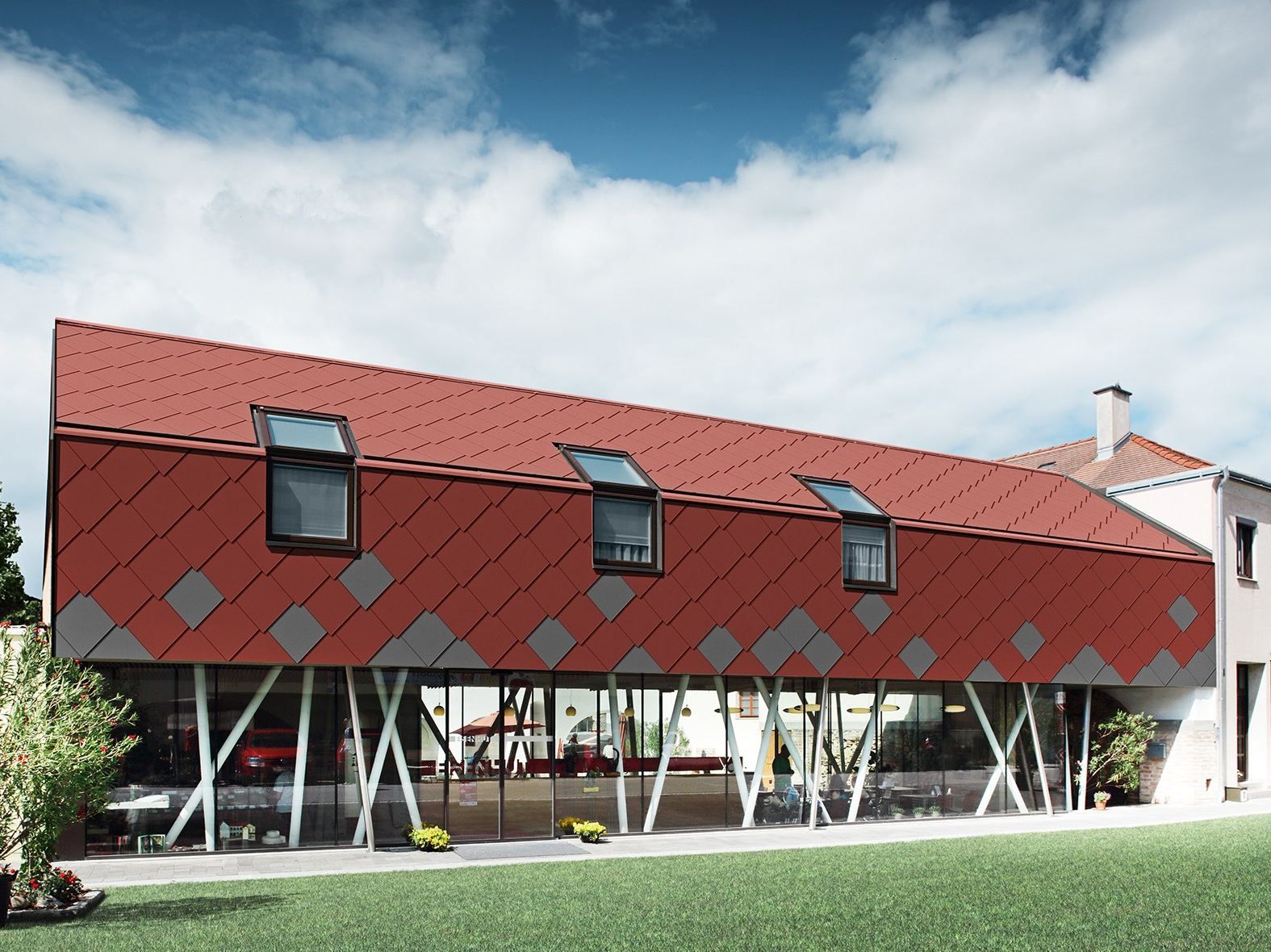 SCAGLIA 44 Aluminium roof shingle By PREFA ITALIA