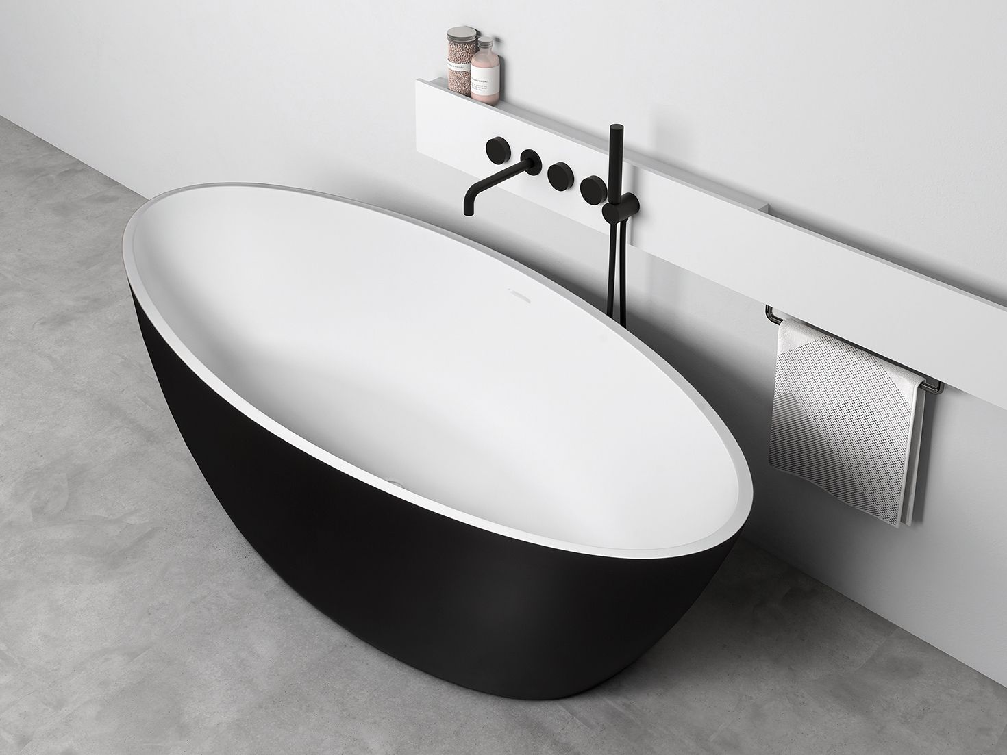 SPACE Vasca da bagno centro stanza ovale By Hidrobox