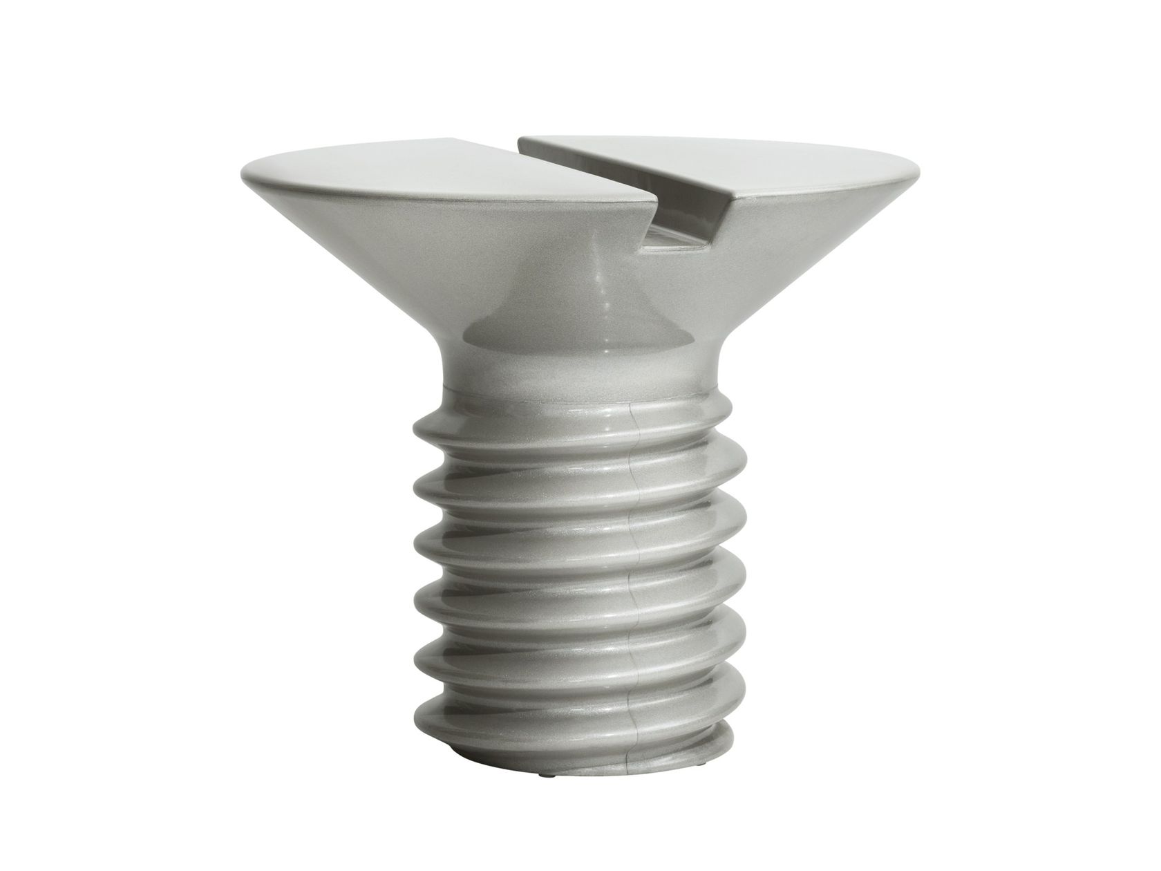 Round fibreglass side table SCREW By Aarnio Originals design Eero Aarnio