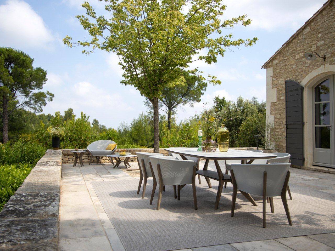 SELVA Garden armchair with armrests By Les Jardins®