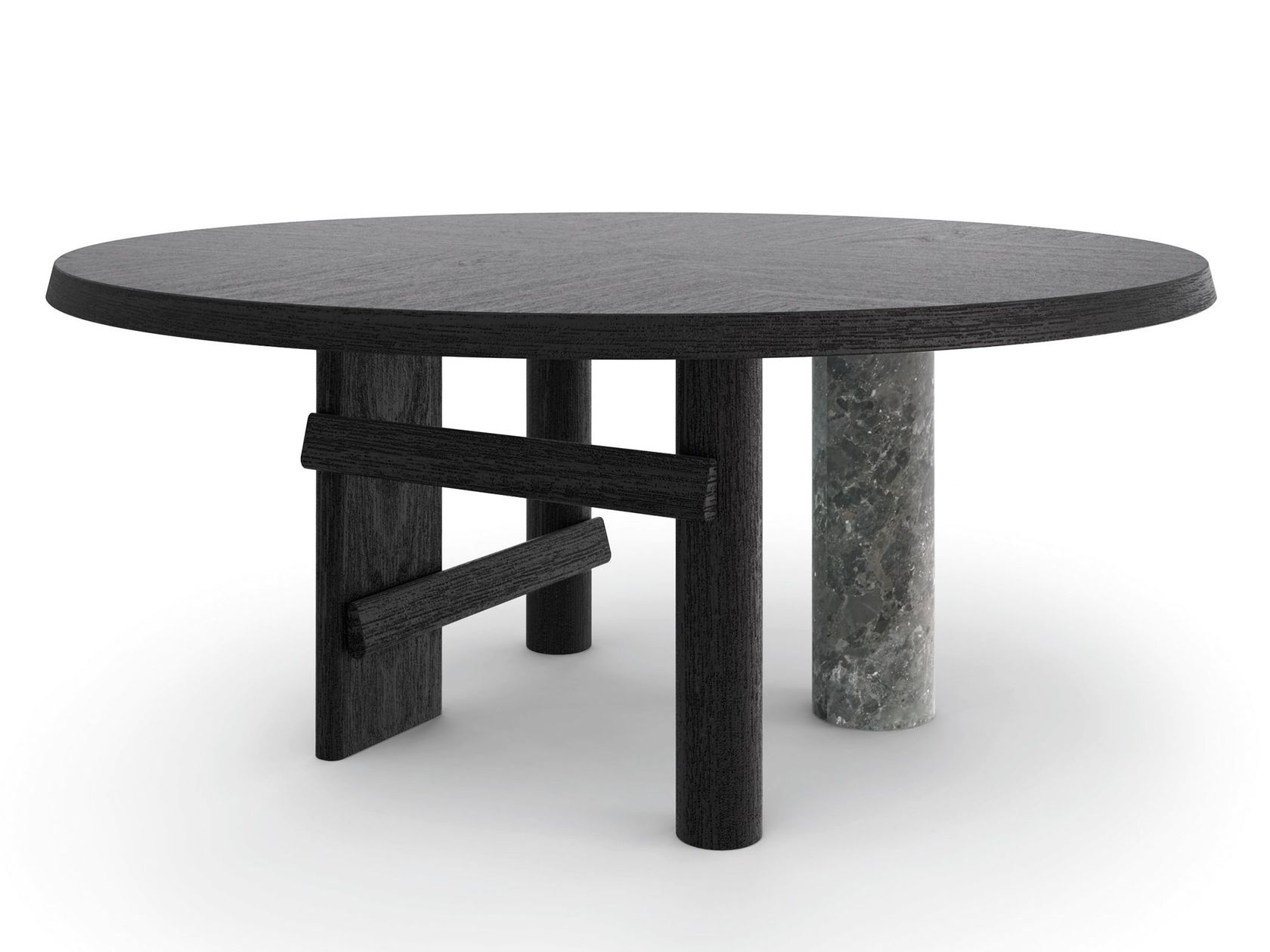 SENGU Wood and marble table By Cassina | design Patricia Urquiola