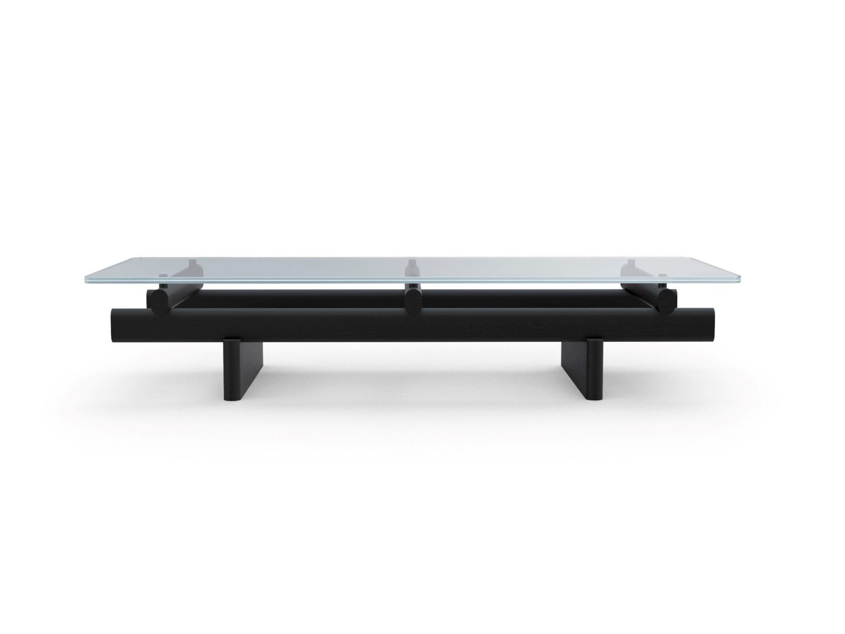 SENGU Low rectangular wood and glass coffee table By Cassina | design ...