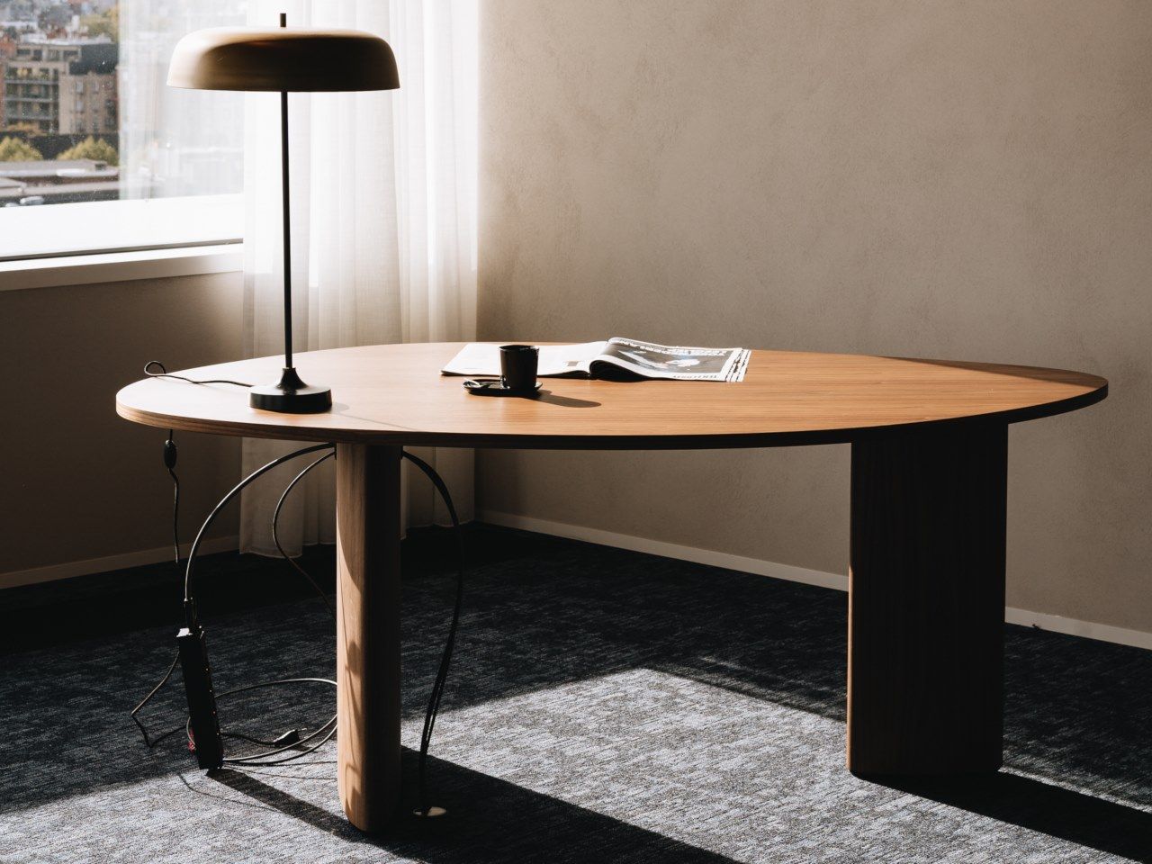 Wooden office desk / meeting table SENSES ROCK By Bulo design Nathalie ...