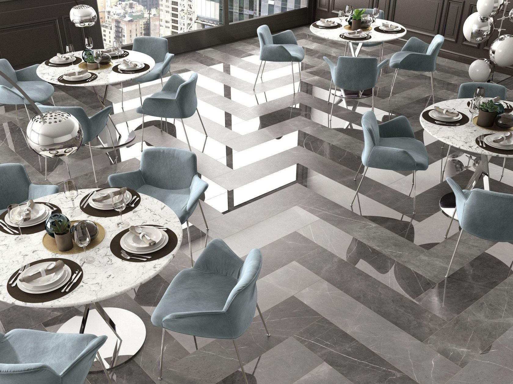 Porcelain stoneware wall/floor tiles SENSI By ABK