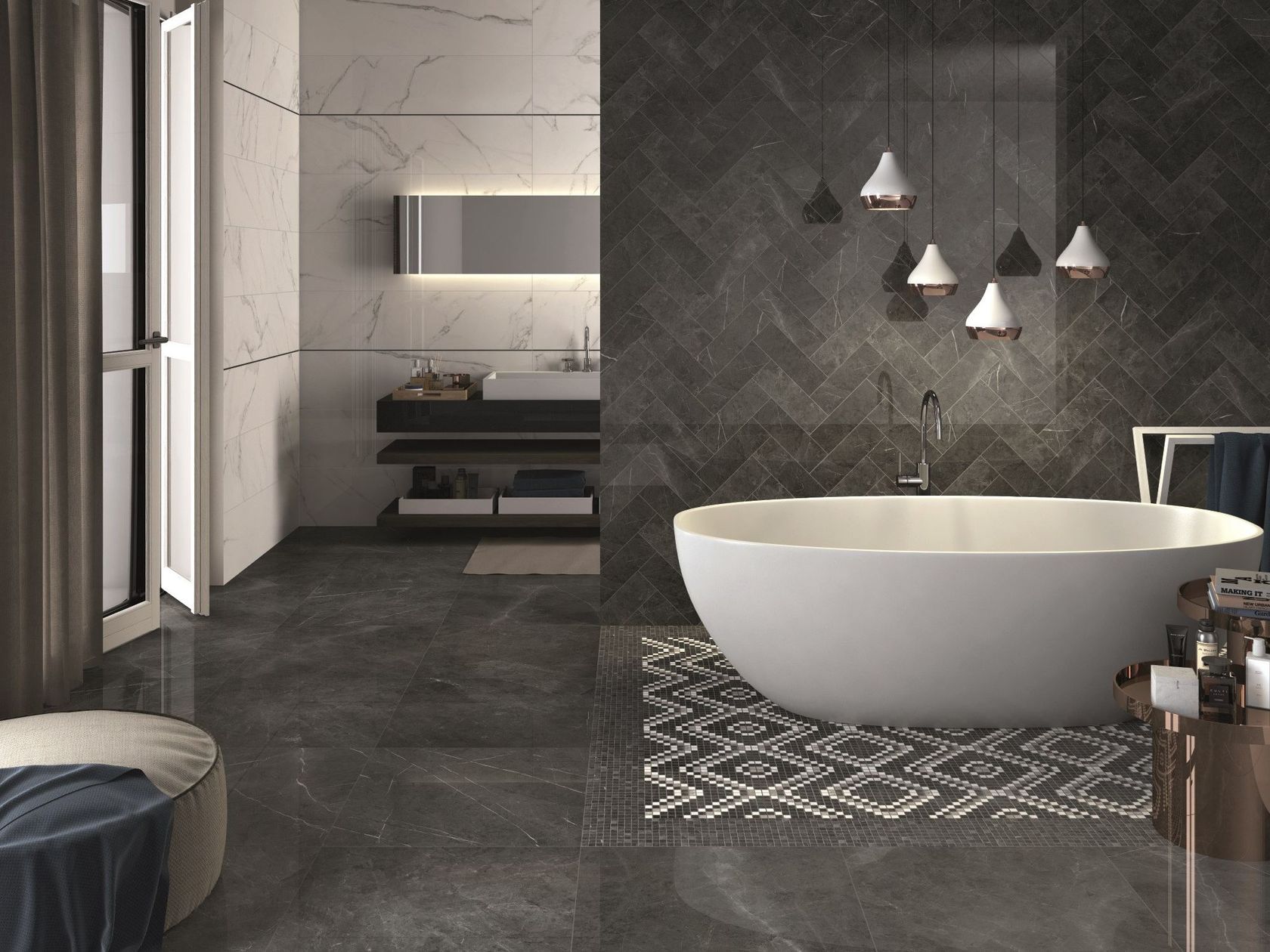 Porcelain stoneware wall/floor tiles SENSI By ABK