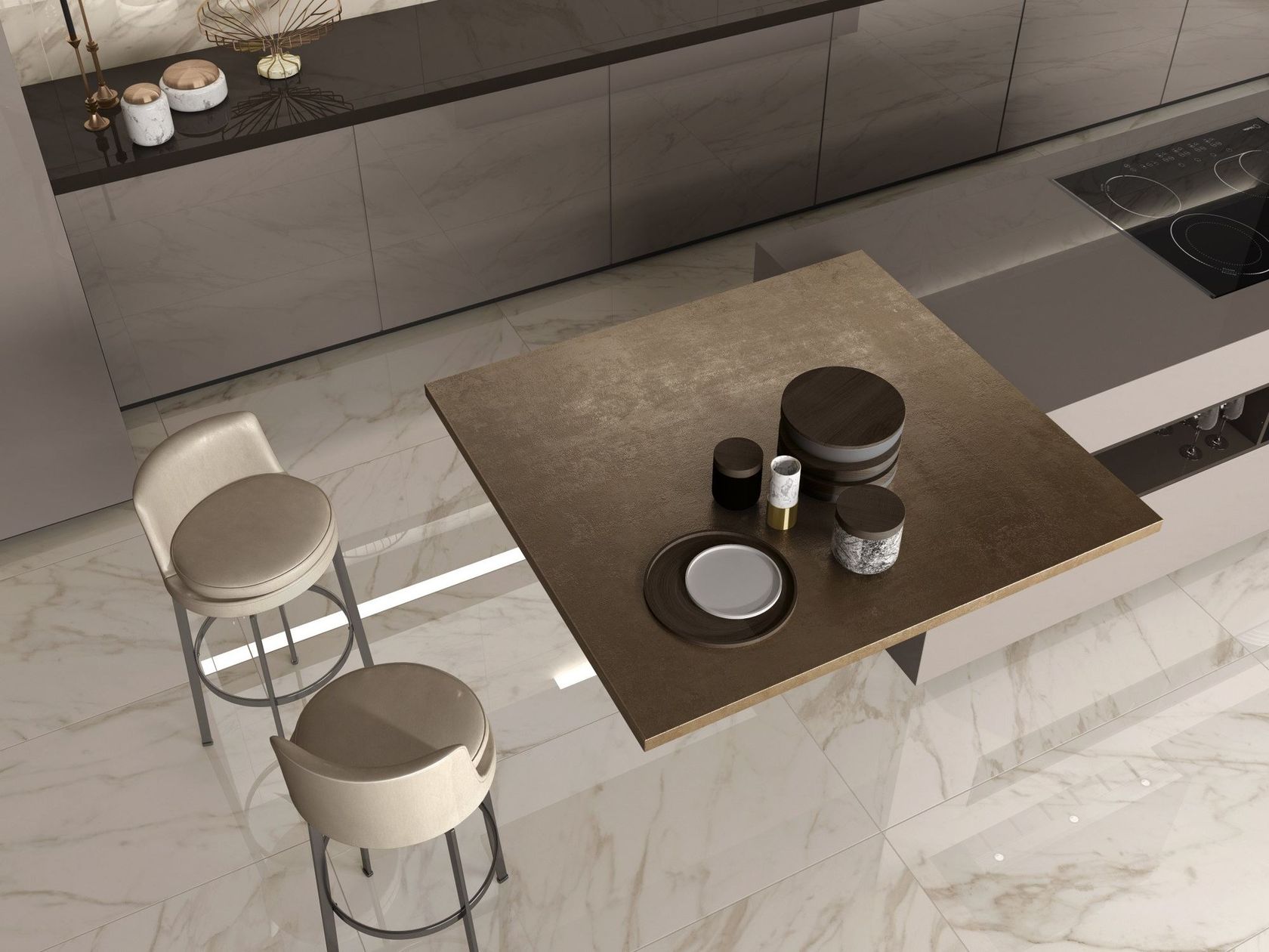 Porcelain stoneware wall/floor tiles SENSI By ABK