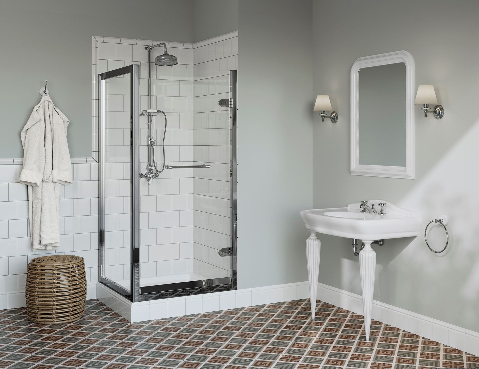 Lavabo a consolle in ceramica SERENADE JUNIOR - Devon&Devon - Edilportale