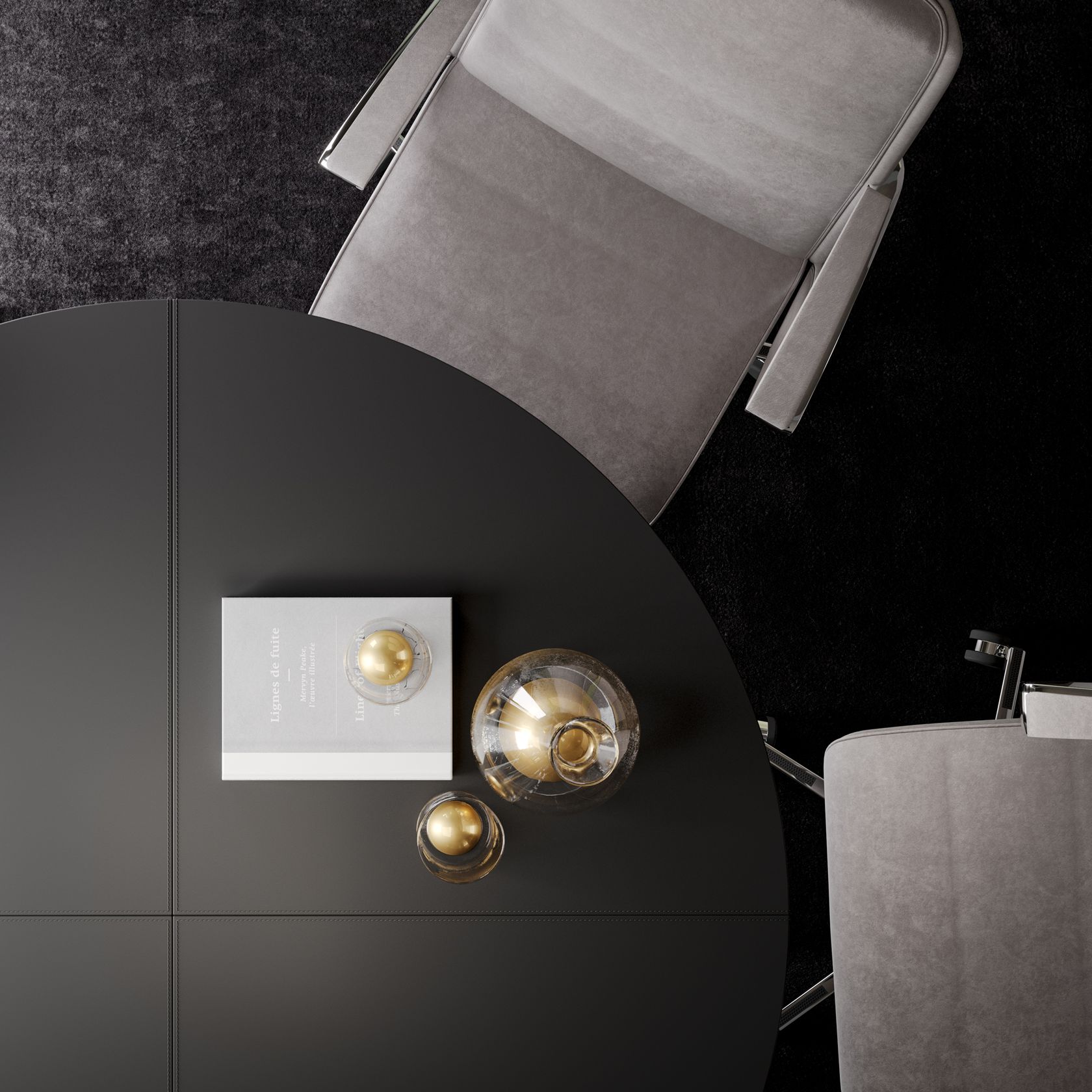 SESSANTA Round wooden meeting table By PROF