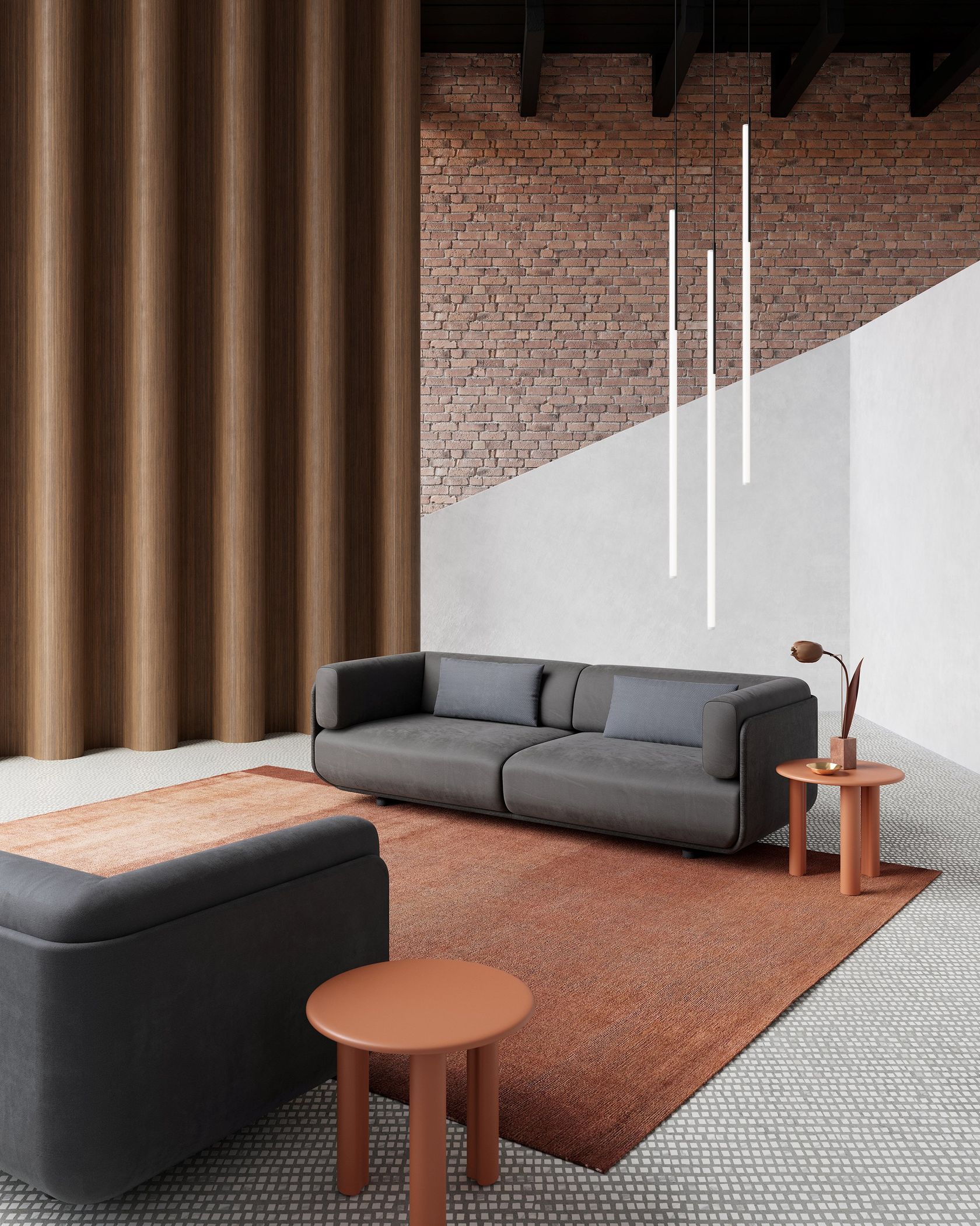 SHAAL | 3 seater sofa By arper design Doshi Levien