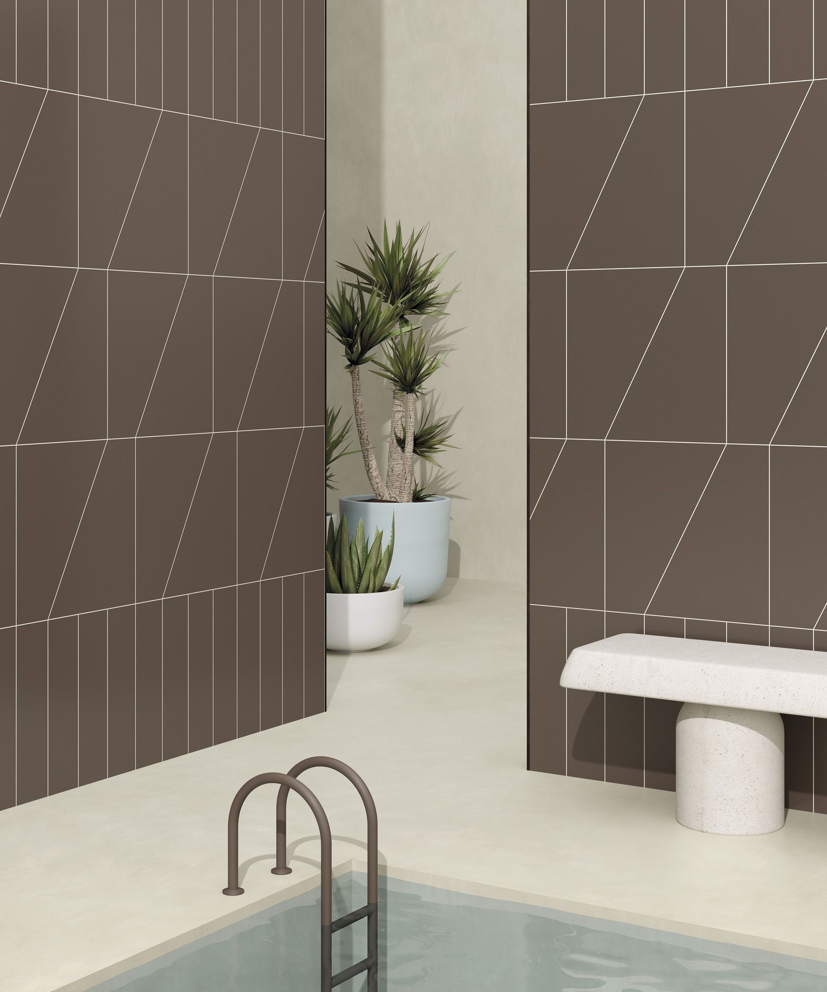 SHADE Frost proof glazed stoneware wall/floor tiles By CERAMICA VOGUE