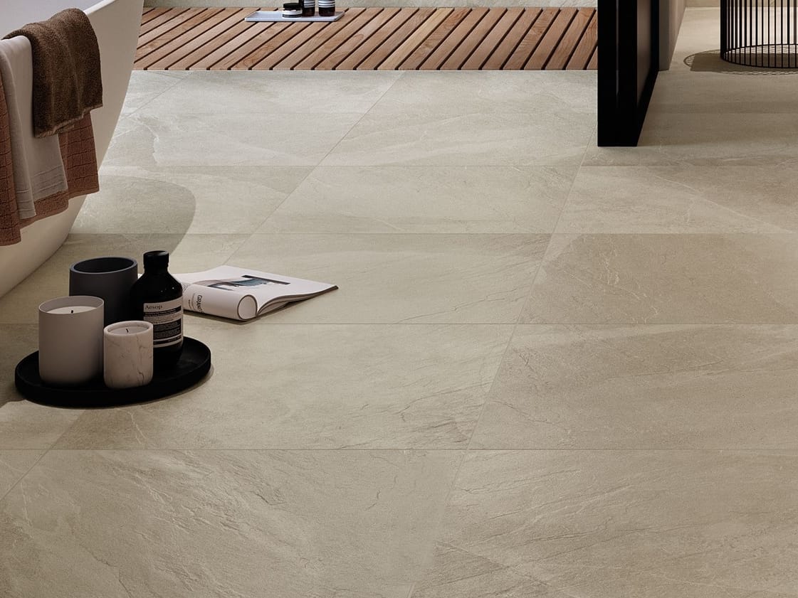 SHALE SAND Porcelain stoneware wall/floor tiles with stone effect By ...