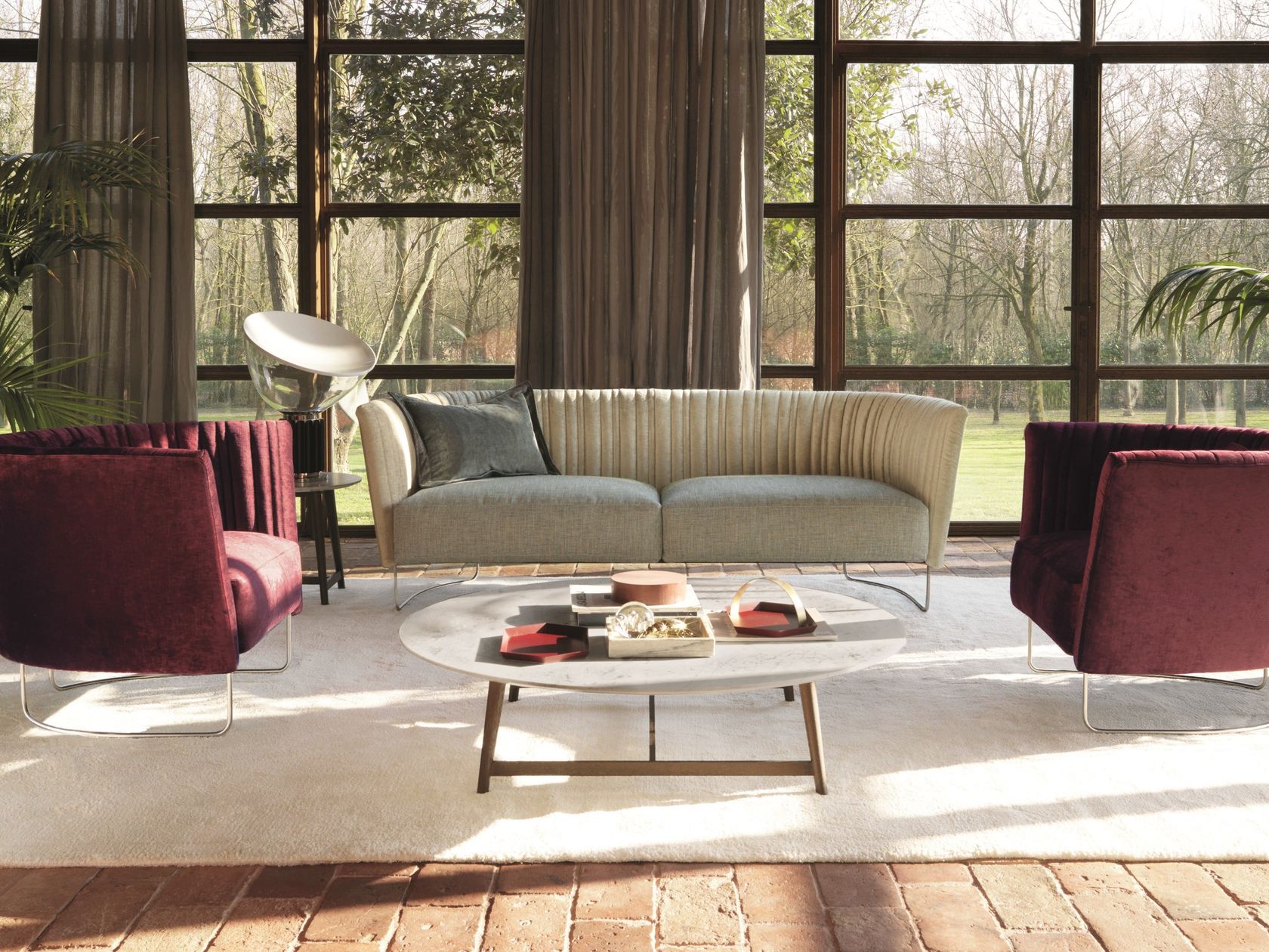 SHELLON Fabric sofa with removable cover By Désirée divani | design ...