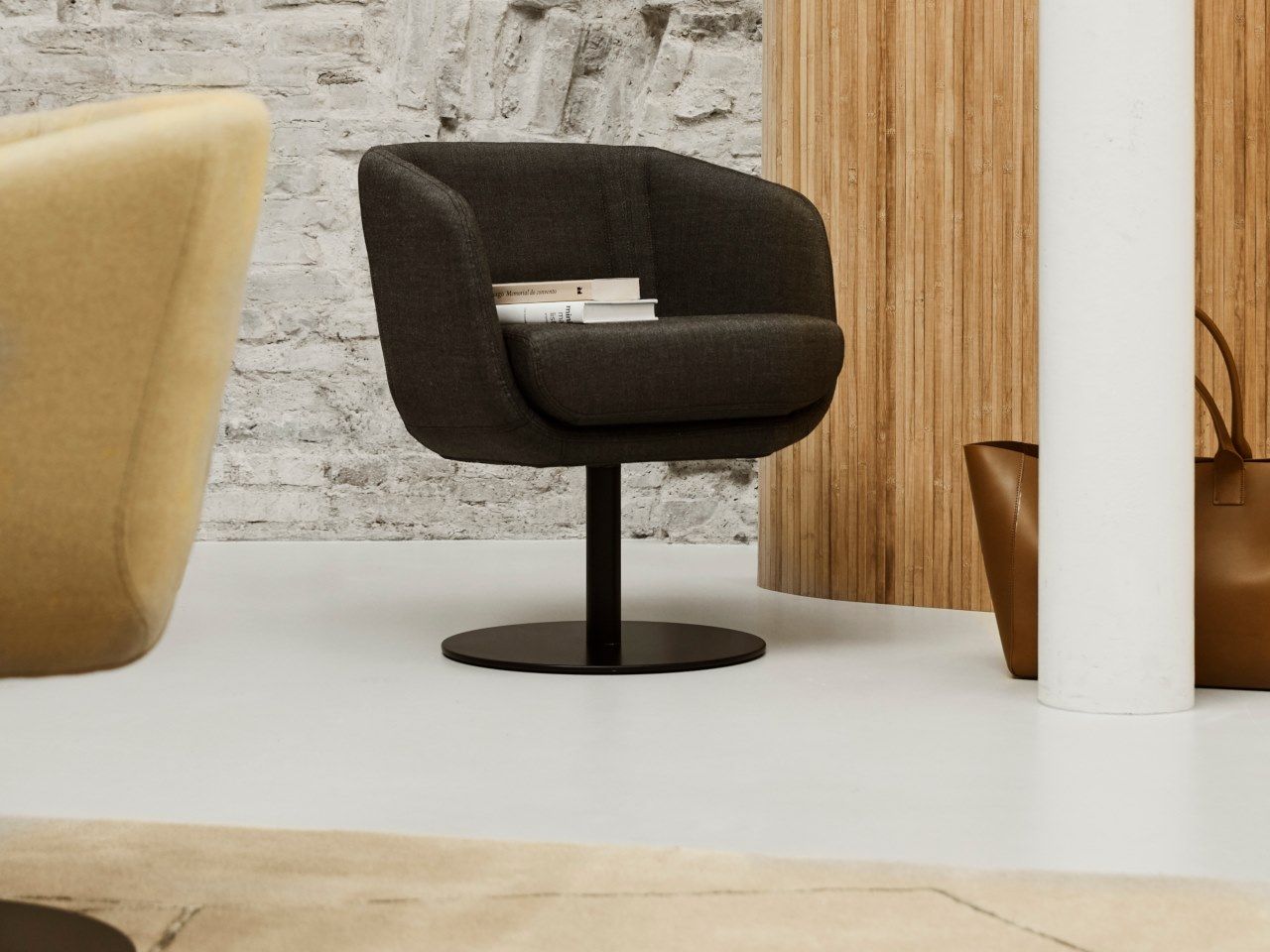Fabric armchair SHELLY By SOFTLINE design Matthias Demacker