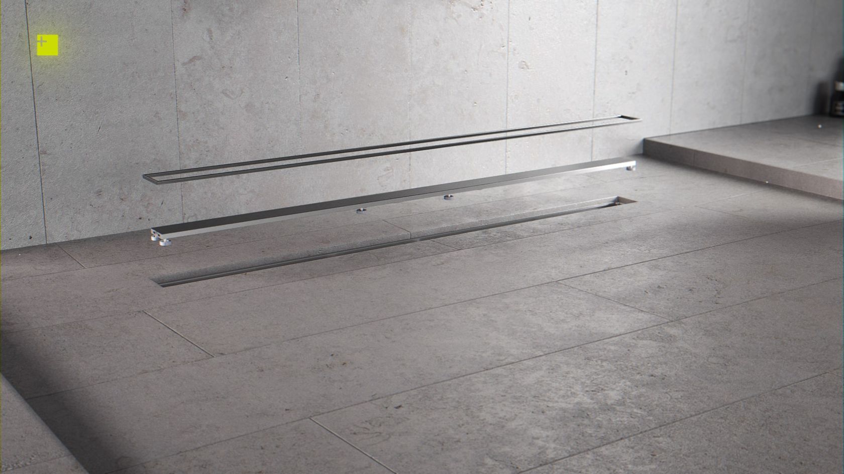 SHOWERTEC LINEAR Stainless steel Drainage channel and part By PROFILITEC