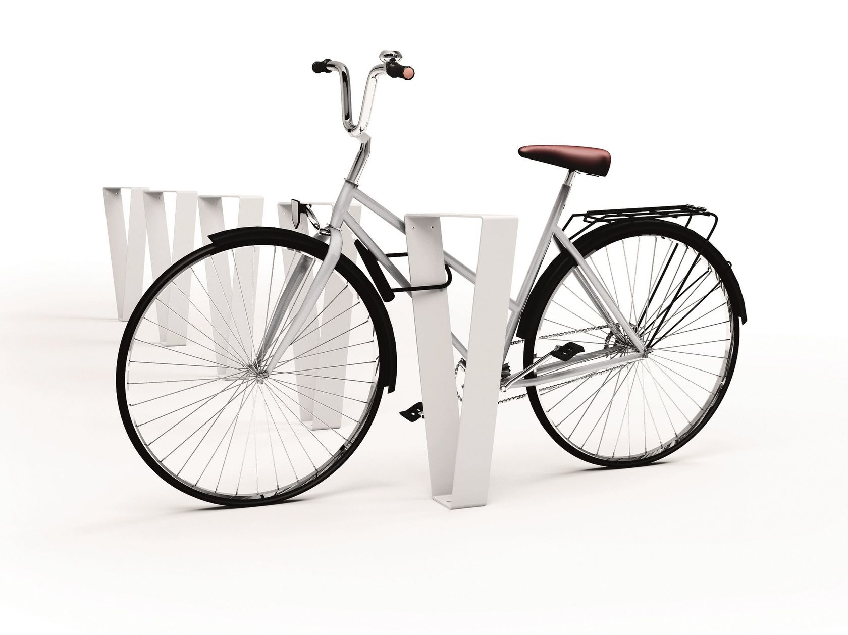 Galvanized steel Bicycle rack SIDE By LAB23 design Stéphane Chapelet