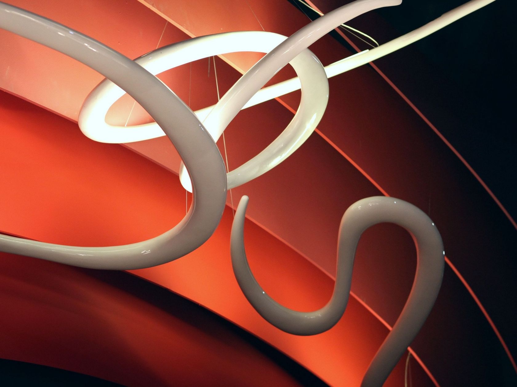 LED glass-fibre pendant lamp SIGNS By CEDRIMARTINI