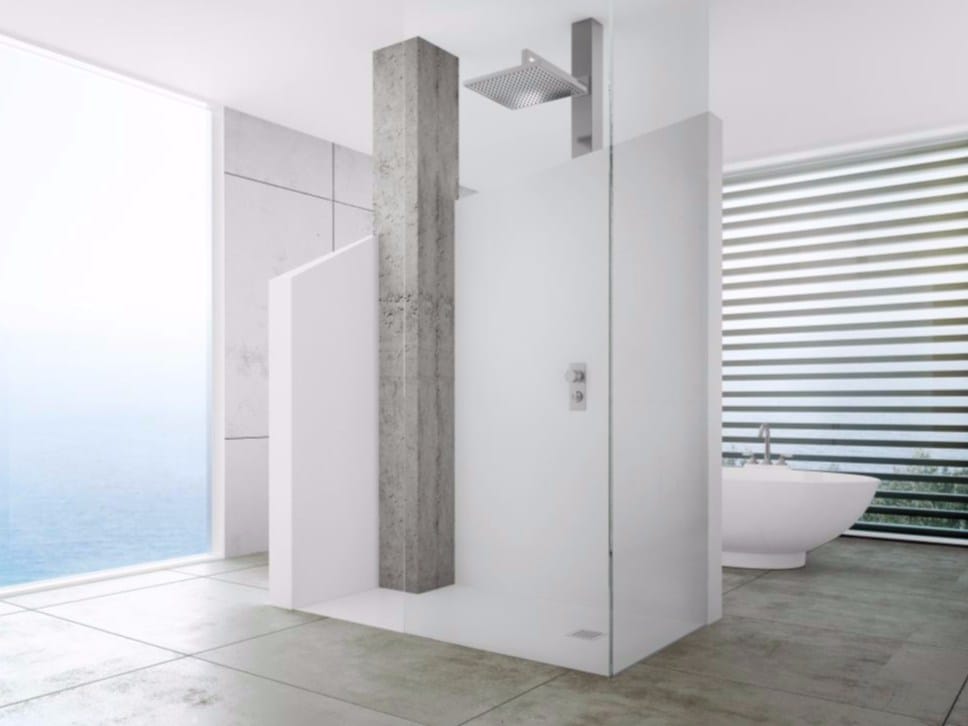 Anti-slip flush fitting custom Silexpol® shower tray SILEX EXTRAPIANO ...