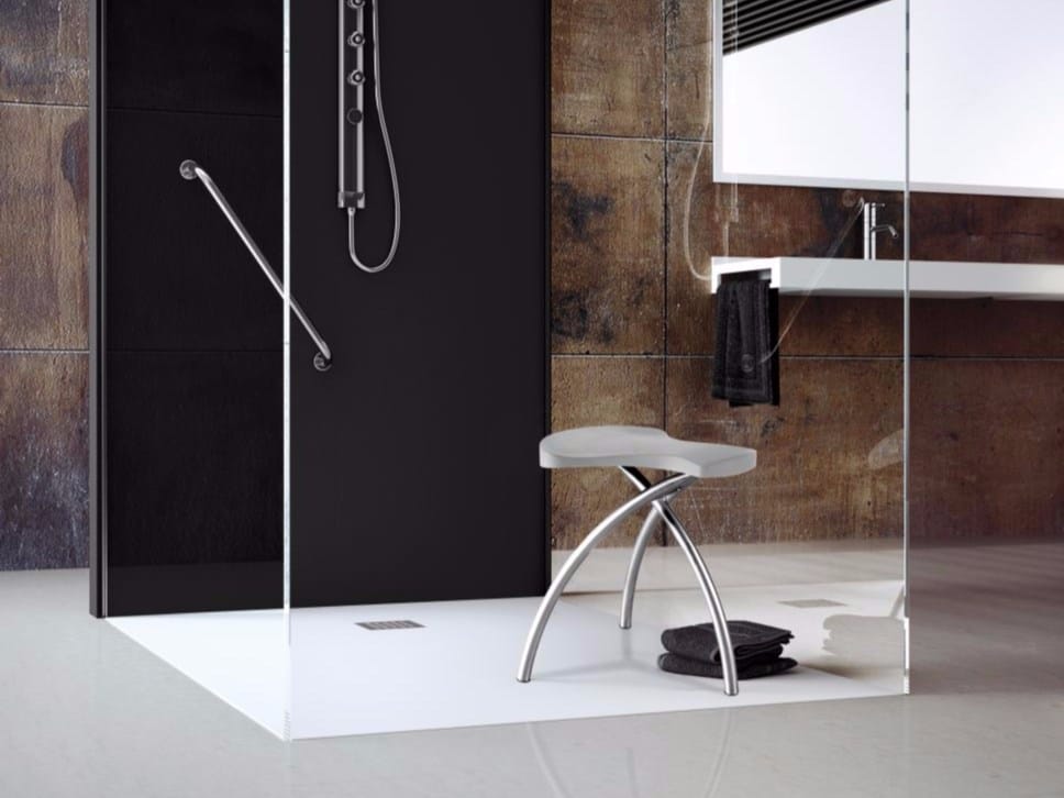 Anti-slip flush fitting custom Silexpol® shower tray SILEX EXTRAPIANO ...