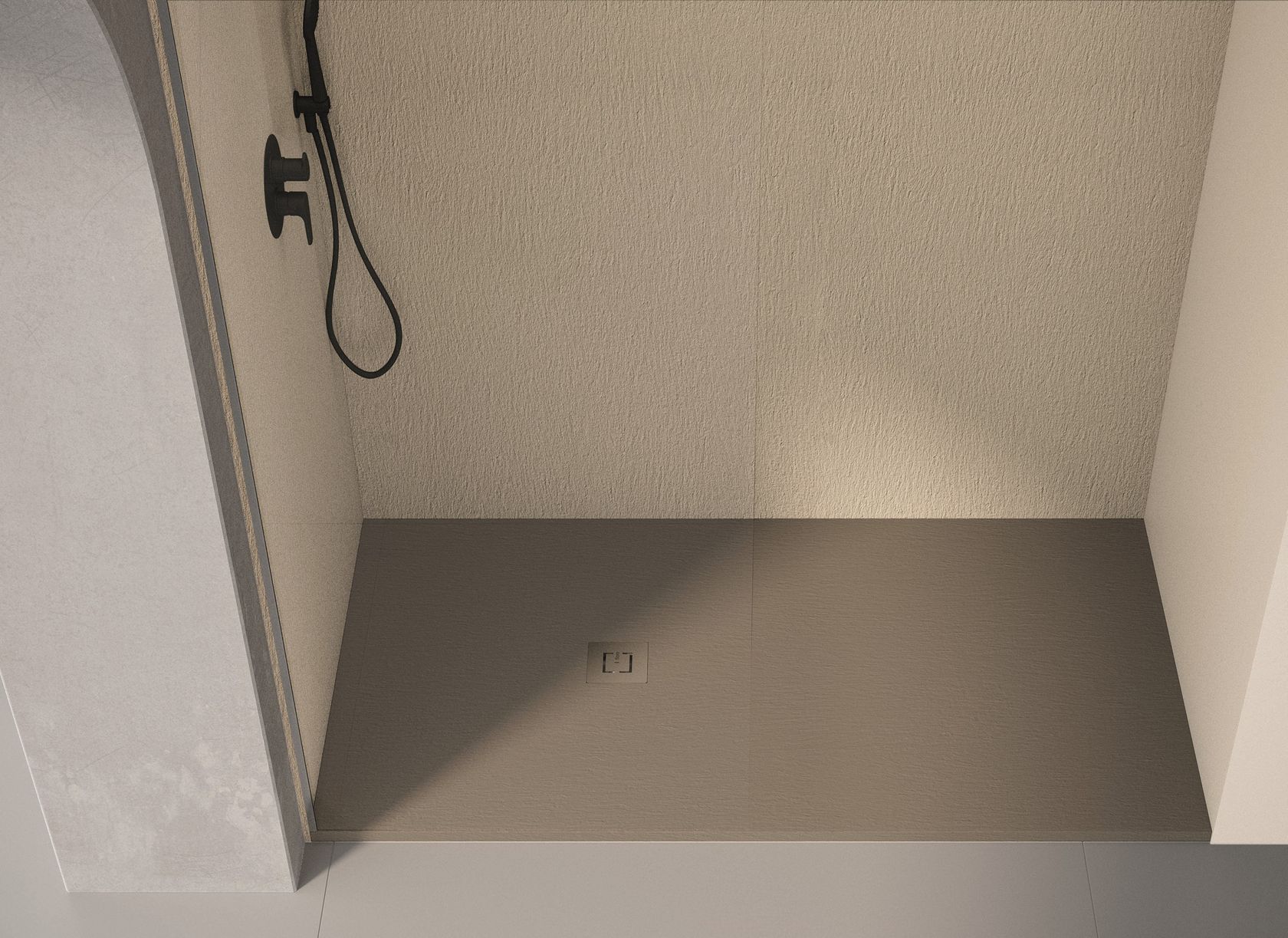 SILEX WORLD Piatto doccia antiscivolo in Silexpol® By Fiora