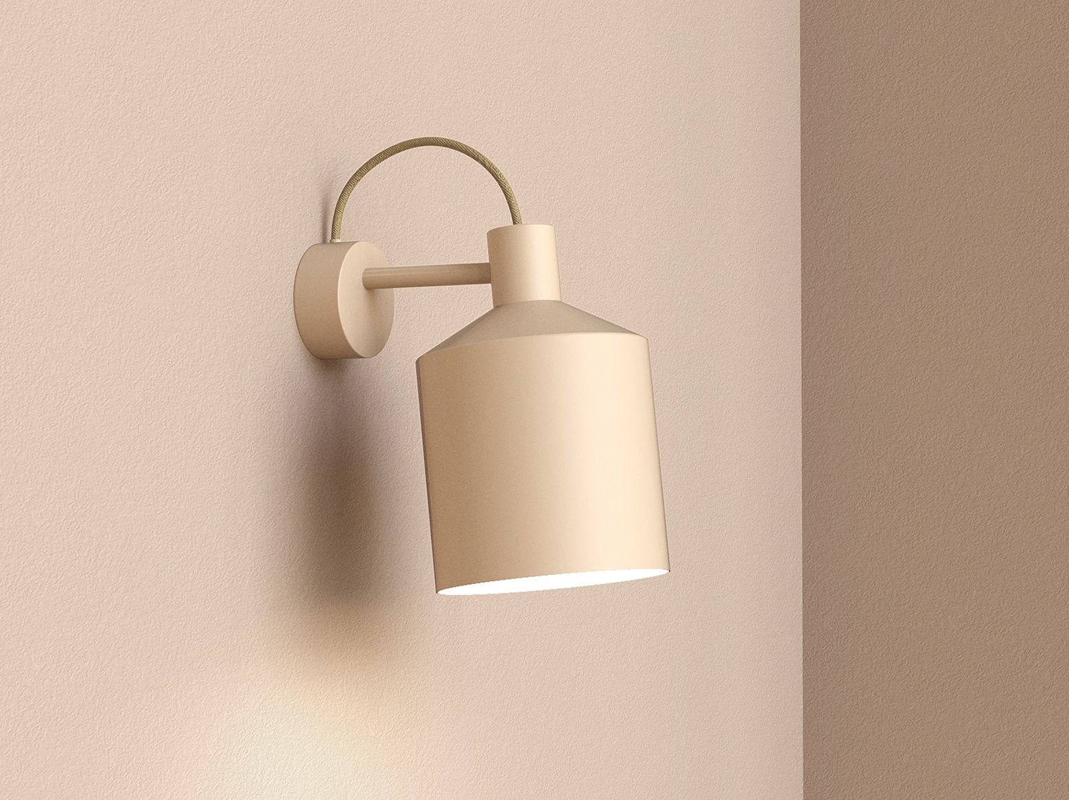 SILO Painted aluminum wall lamp By Zero | design NOTE Design Studio