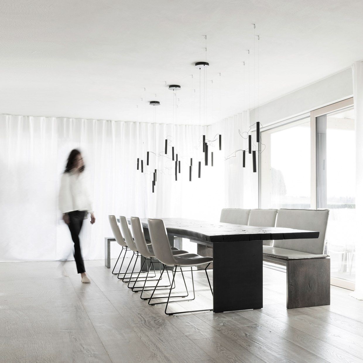 SIMBIOSI LED metal pendant lamp By DAVIDE GROPPI | design Davide Groppi