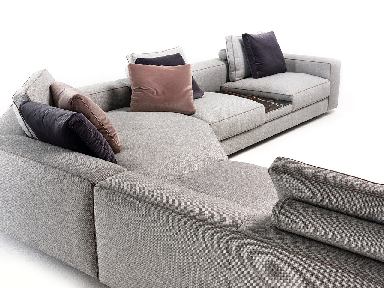 SINFONIA | Corner sofa Corner and modular fabric sofa By Mussi