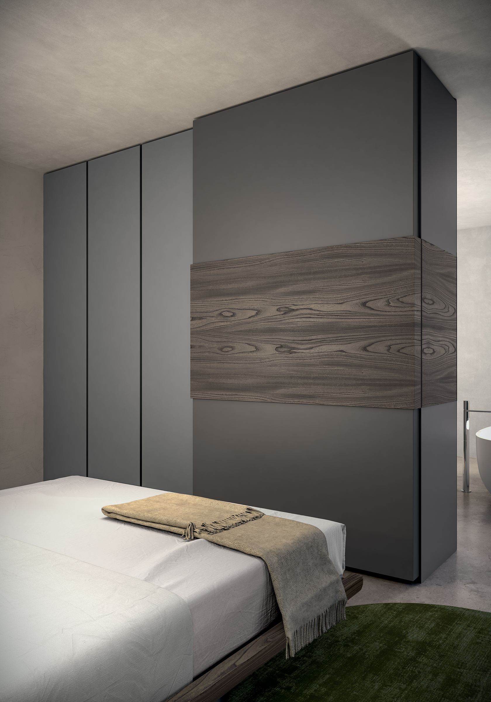Wardrobe with sliding doors with built-in TV SIPARIO By Fimar