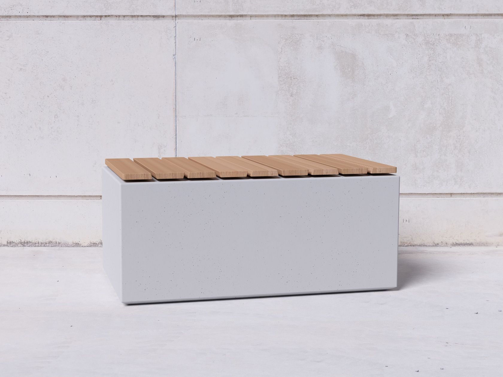 BOX TO BOX Modular backless concrete bench By SIT | design João Carvalho