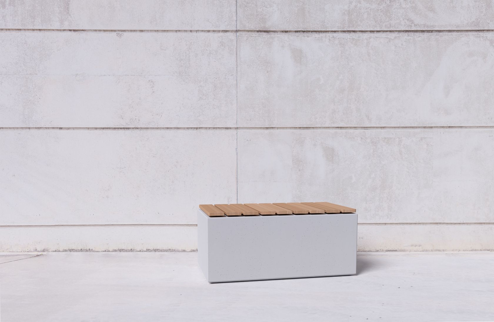 BOX TO BOX Modular backless concrete bench By SIT | design João Carvalho