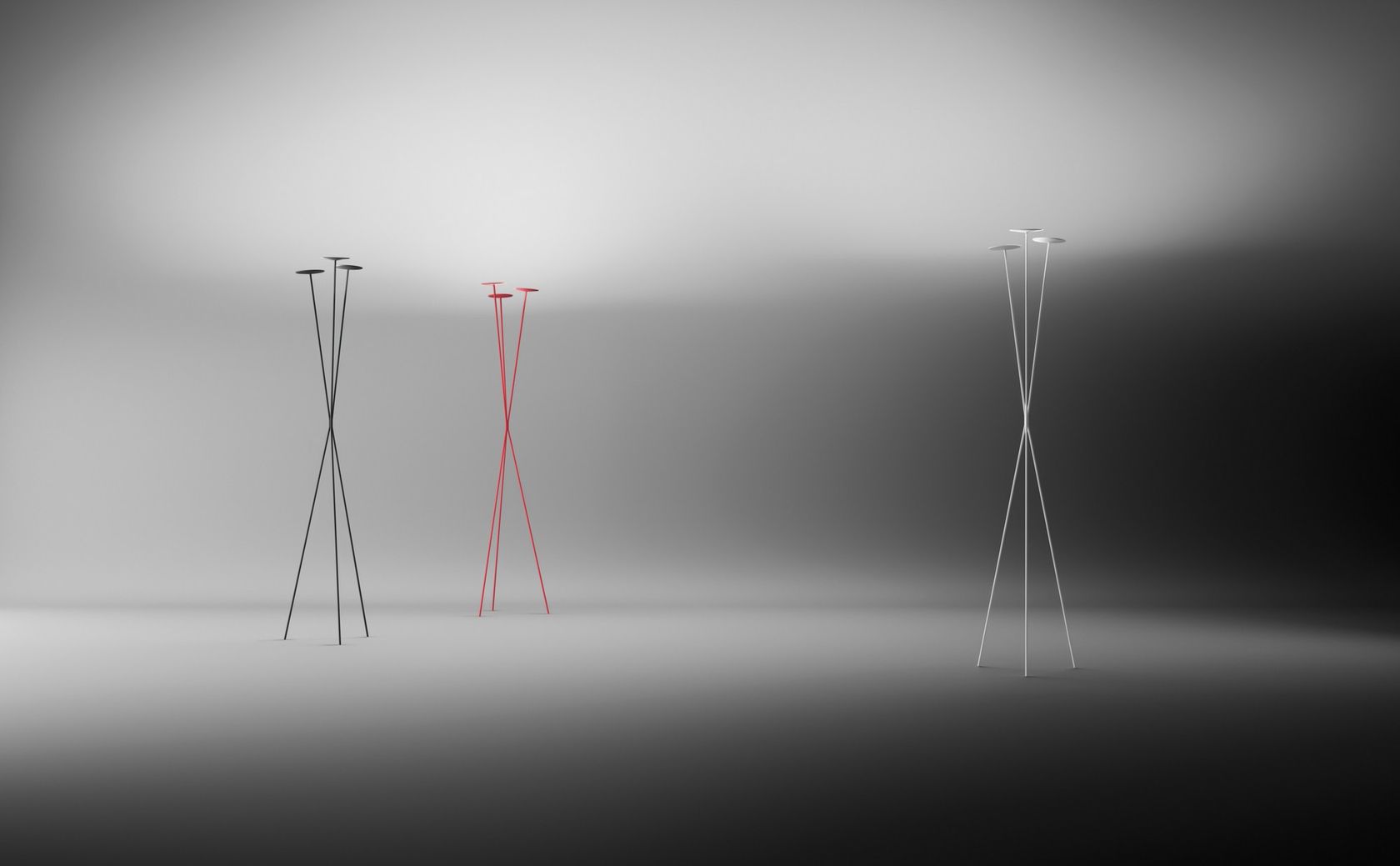 Methacrylate floor lamp SKAN 0260 By Vibia design Lievore Altherr Molina