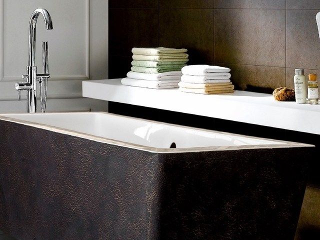 Freestanding rectangular bathtub SKIN EFFECT 100 By Saikallys