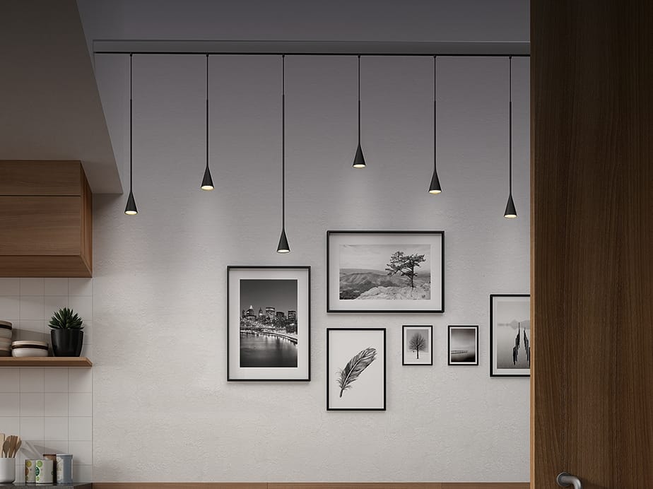 Pendant lamp SKYBELL LINEAR By BOVER design Estudi Manel Molina