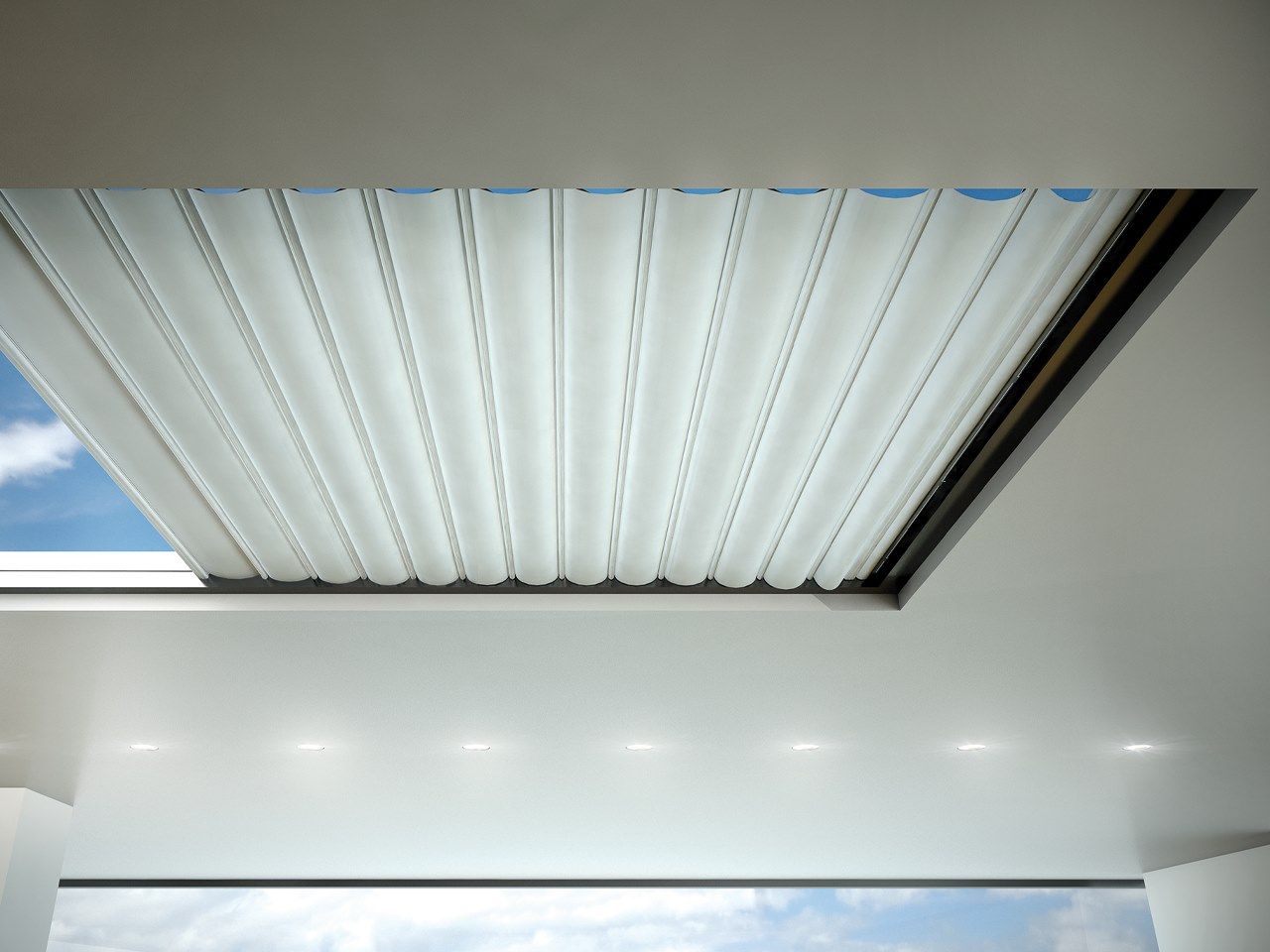 SKYLIGHT Cortina para ventanas de techo eléctrica de tela By DIRELLO
