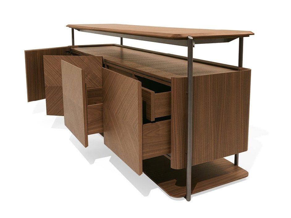 SKYLINE Walnut sideboard By Giorgetti | design Carlo Colombo