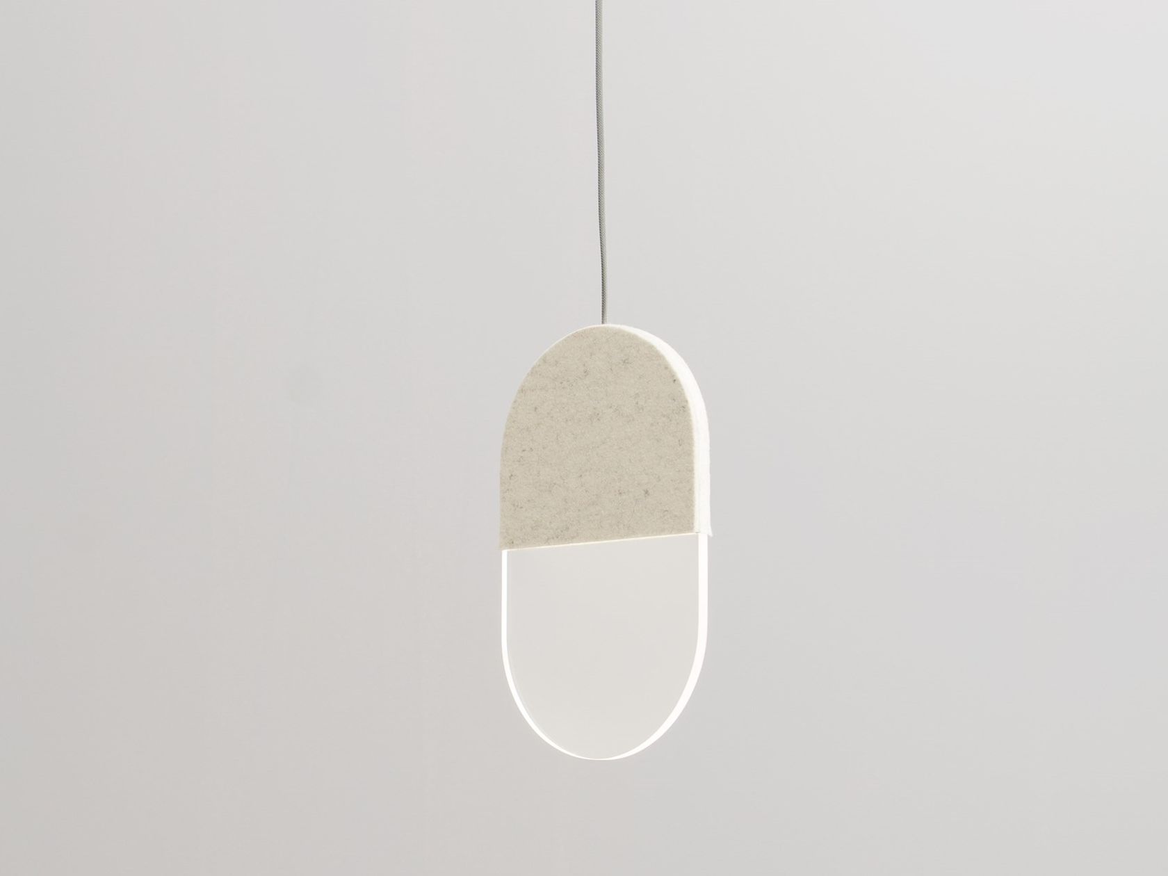 LED felt pendant lamp SLAB 20 Slab Collection By ANDlight design Lukas Peet