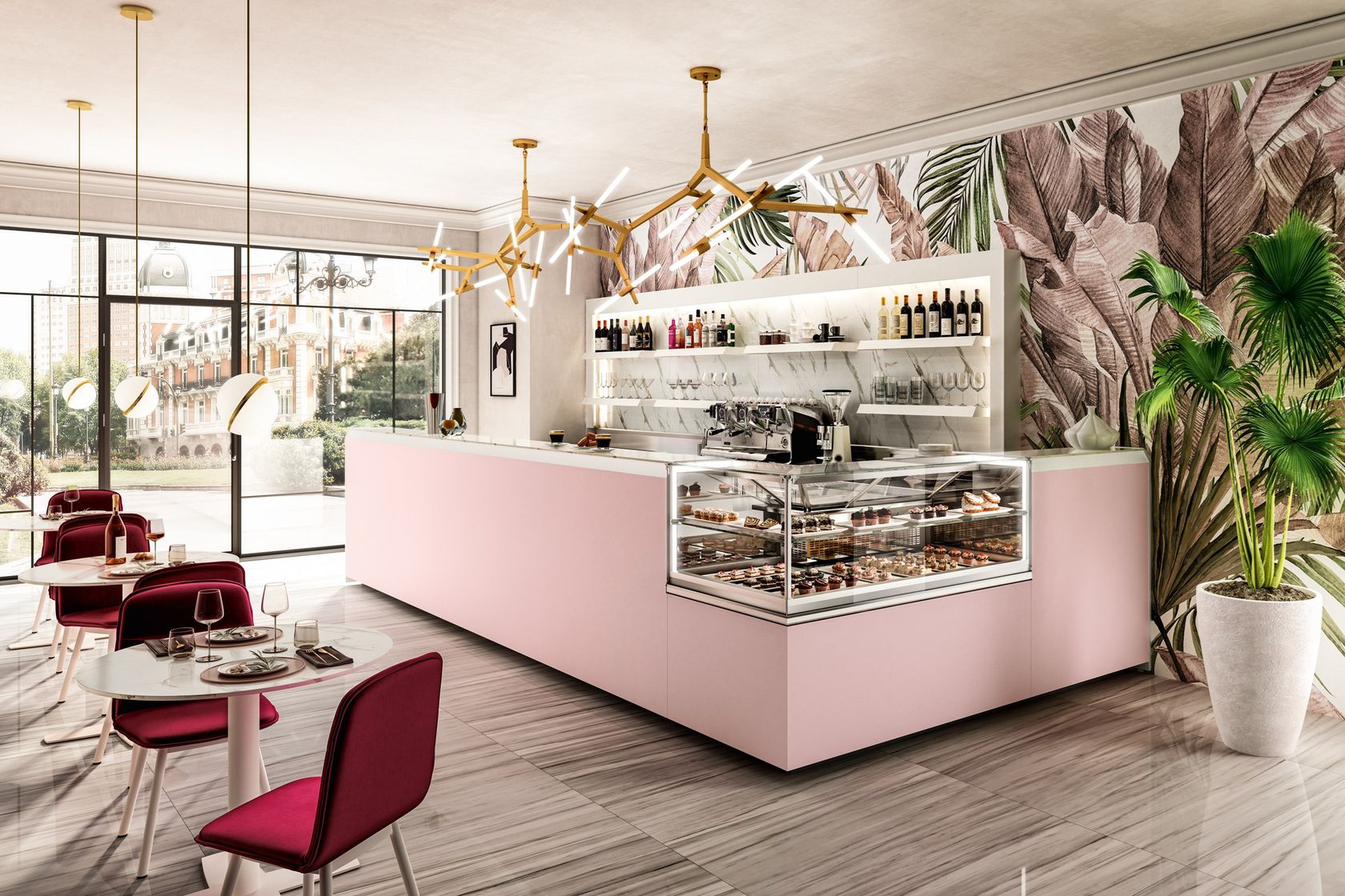 SLACK Barra de bar en laminado By Frigomeccanica