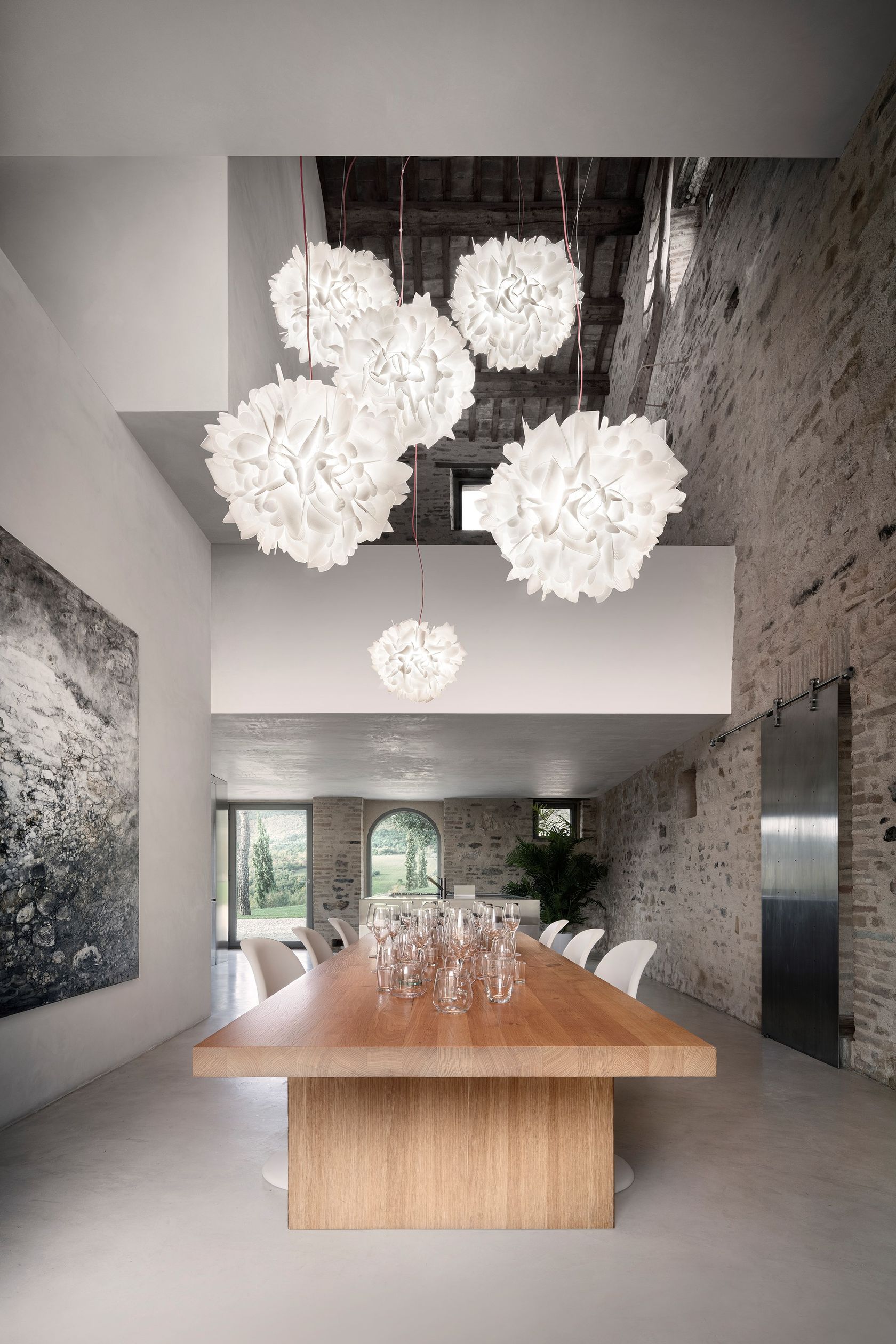 SLAMP - VELI FOLIAGE MEDIUM Lampada a sospensione a LED in Opalflex® By ...