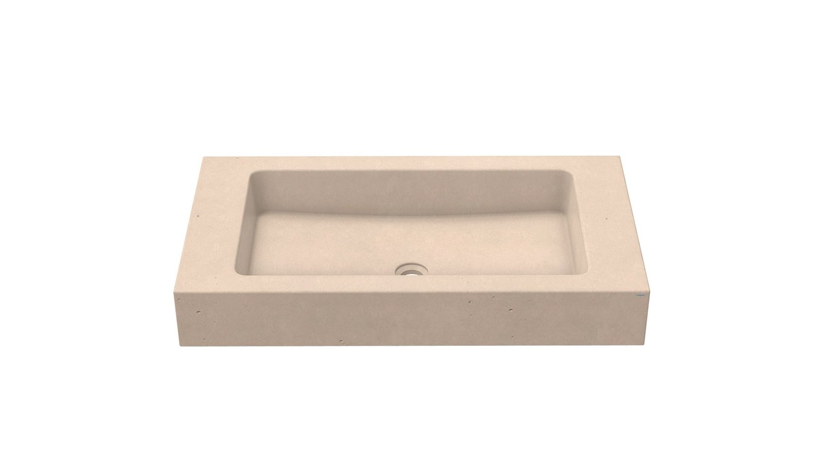 SLANT 06 SINGLE Lavabo suspendido simple de hormigón By Gravelli