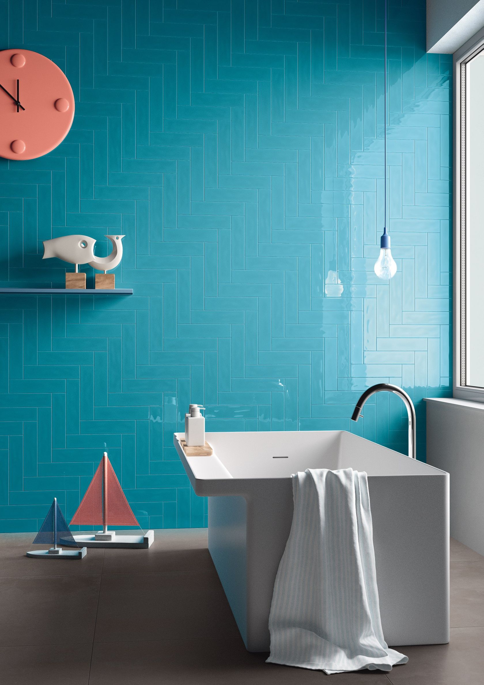 SLASH Double-fired ceramic wall tiles By Imola