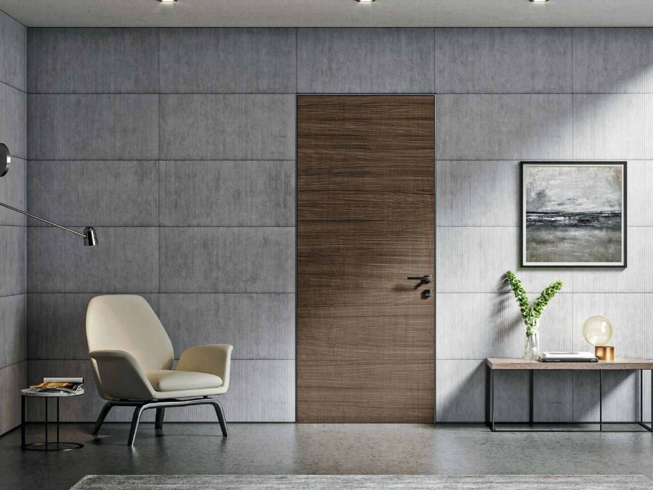 Porta d'ingresso blindata con cerniere a scomparsa SLEEK Collezione ...
