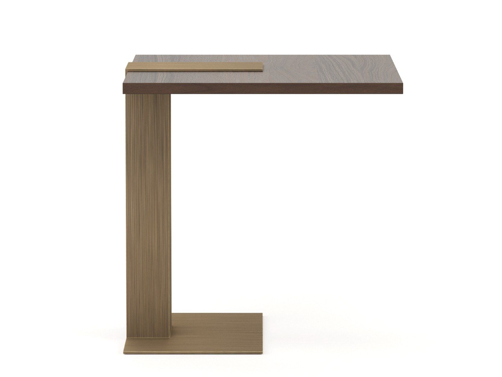 SLENDER Square walnut side table By Stylish Club