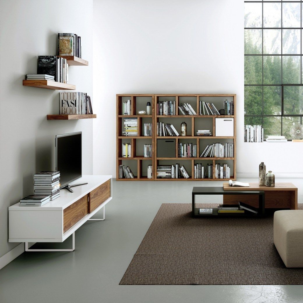 TV cabinet with sliding doors SLIDE By TemaHome design Nuno Henriques