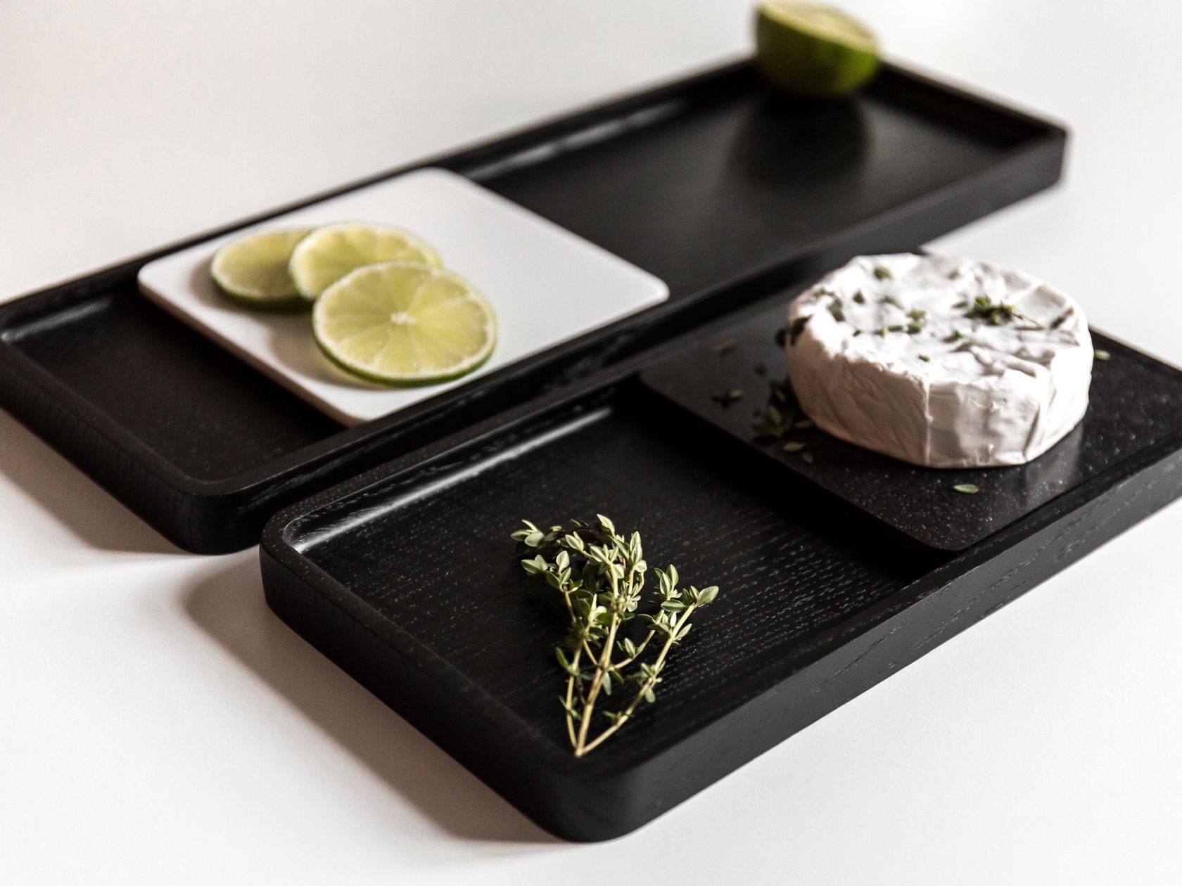 Rectangular wooden tray SLIDE By Viruna