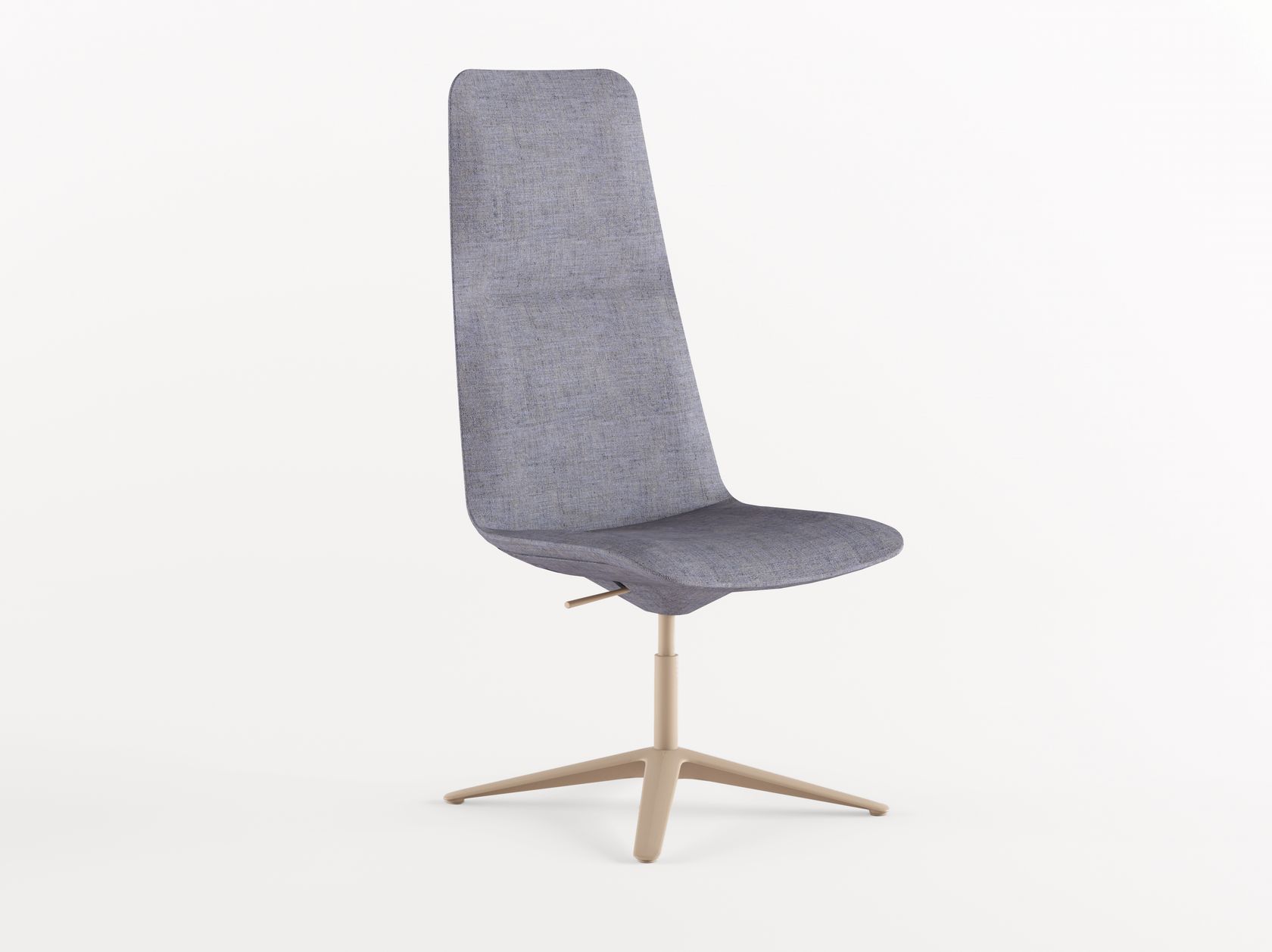 SLIM CONFERENCE HIGH 4 - 812 Swivel high-back chair with spoke base By ...
